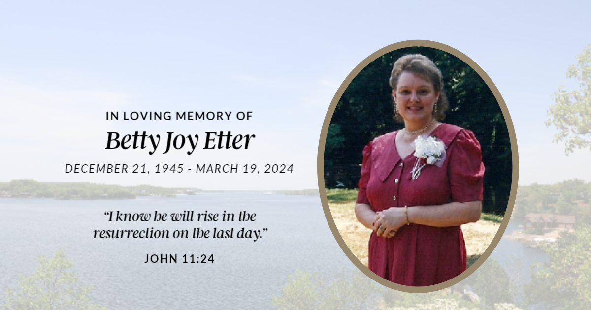 Betty Joy Etter Memorial Page